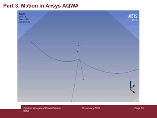 Dynamic Analysis of Power Cable in Floating Offshore Wind Turbine | PDF
