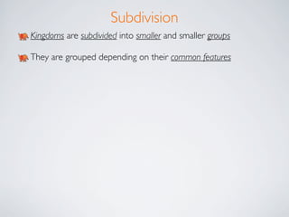 #1 B1 topic 1 - classification (part 1 of 2) | PDF