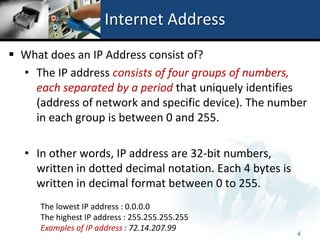 2.2.1.4 internet address amrizah | PPTX | Computer Networking | Computing