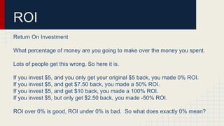 IT & ROI, BEP, and NPV Explained | PDF