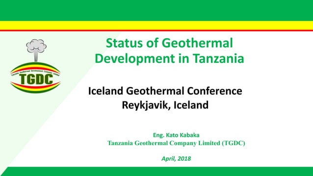 B2 - Status of Geothermal Development in Tanzania | PPT