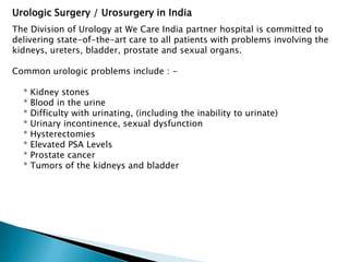 Urology Surgery (Diagnosis, Staging, Treatment, Prognosis, Follow Up) | PPTX