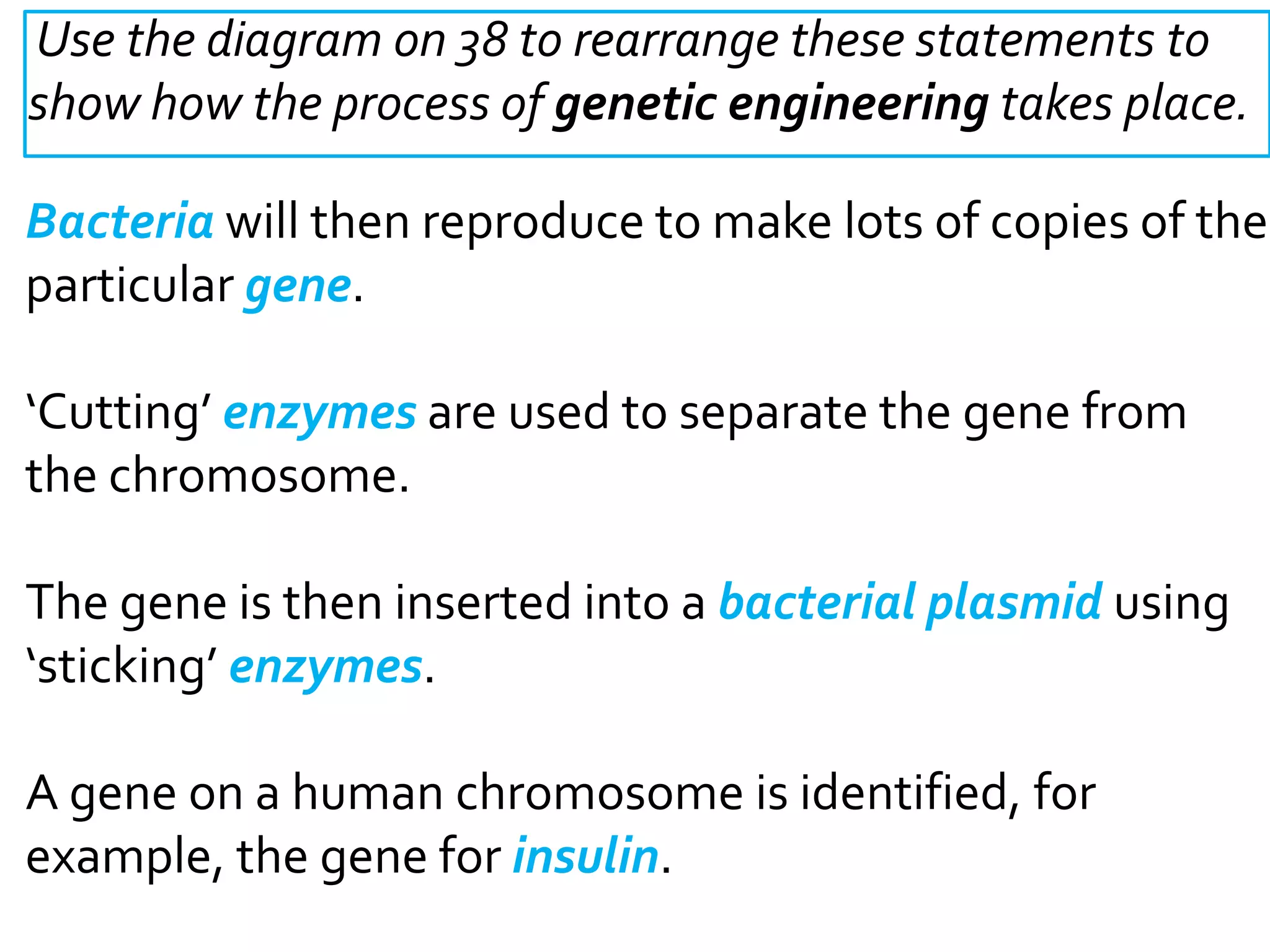 B2.6 genetic engineering | PPTX