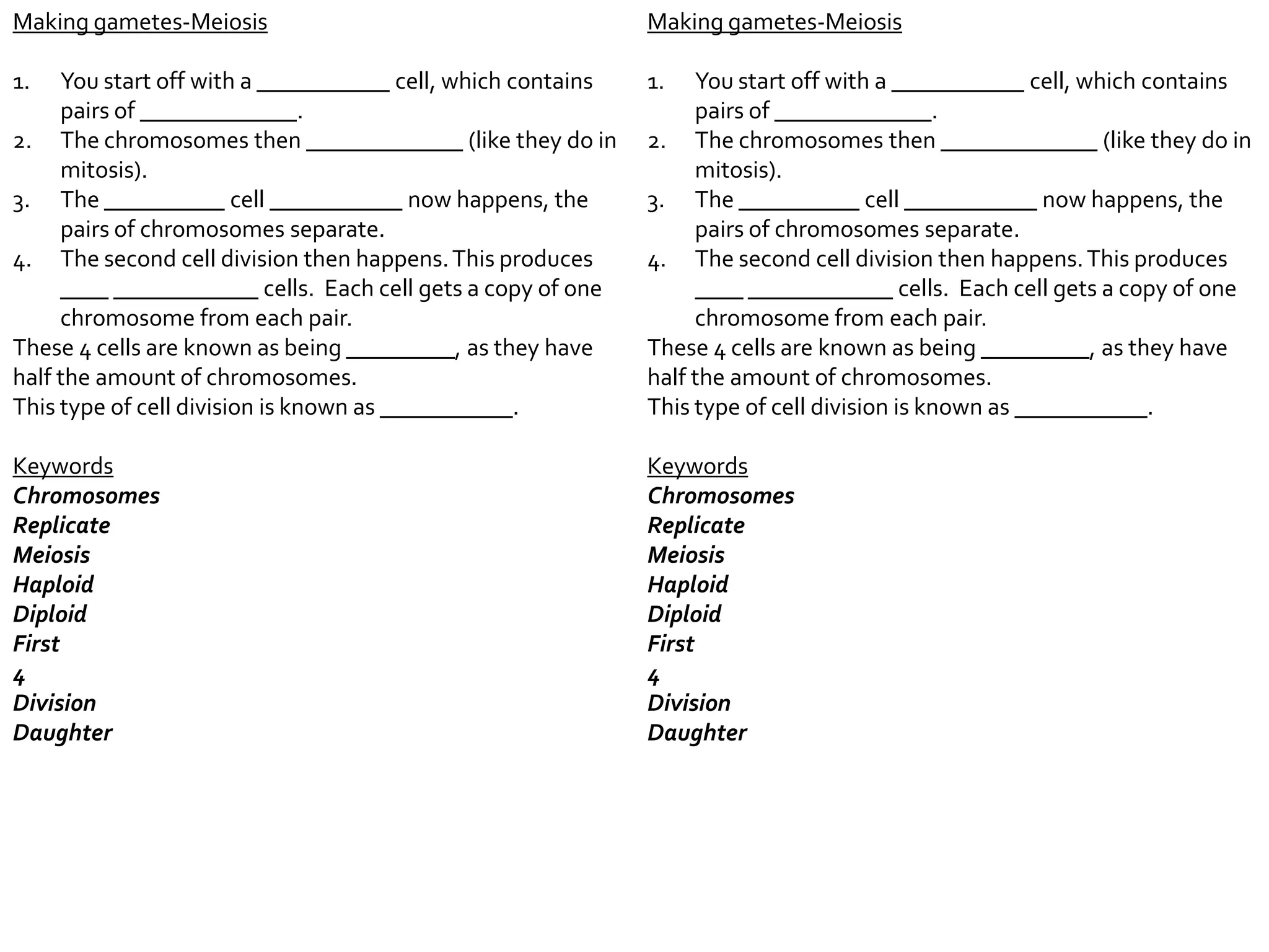 B2.7 mitosis and meiosis | PPTX | Infertility | Reproductive Health