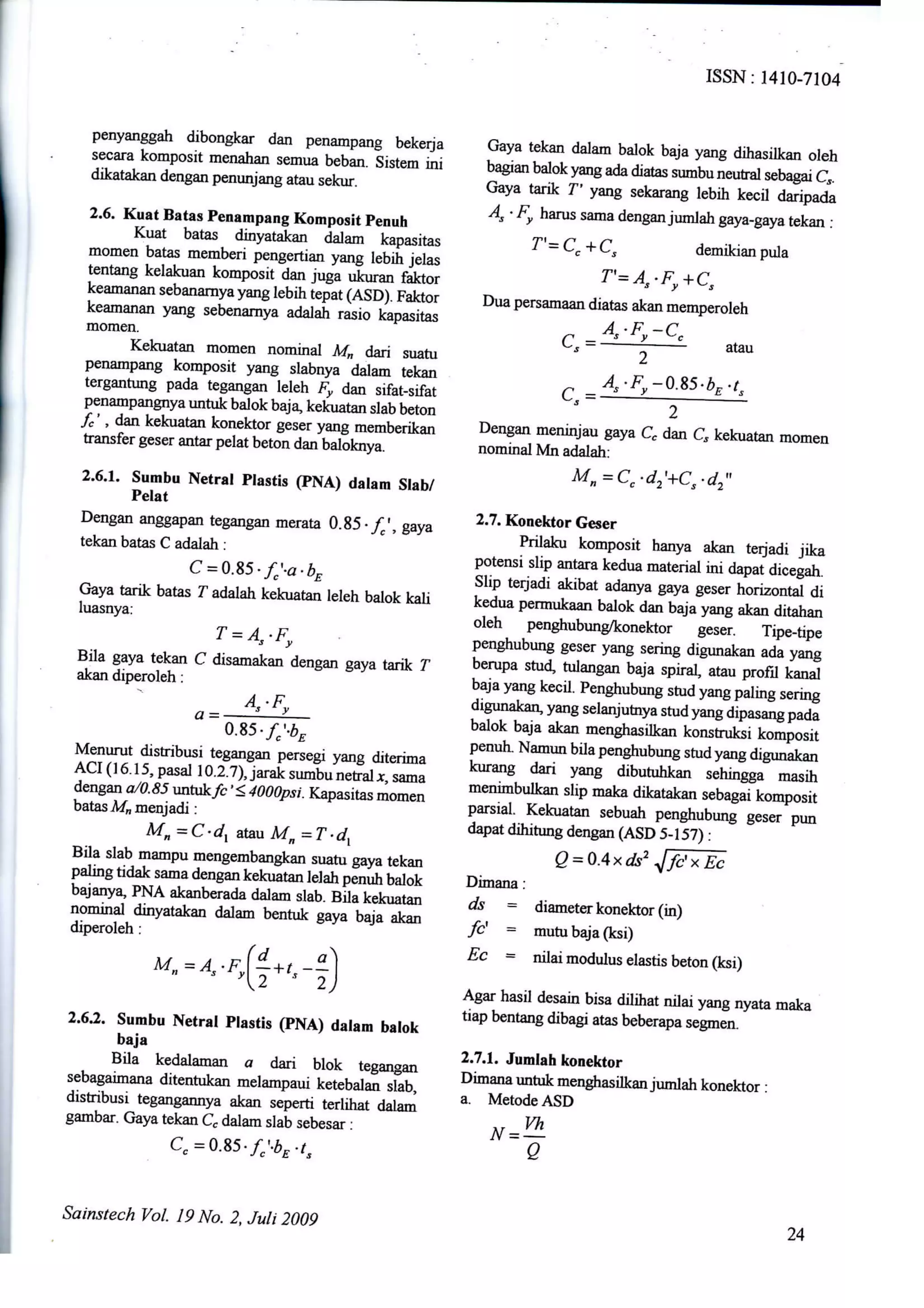 B2 analisa balok komposit dengan metode asd dan lrfd | PDF