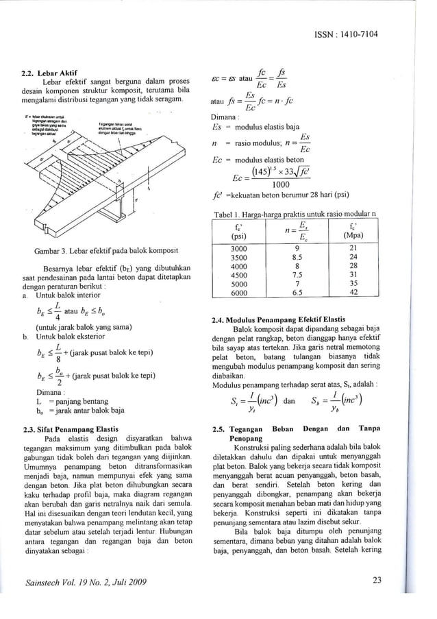 B2 analisa balok komposit dengan metode asd dan lrfd | PDF