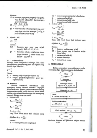 B2 analisa balok komposit dengan metode asd dan lrfd | PDF