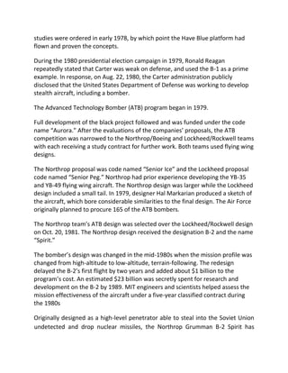 B2-Bomber Recherche ,history and characteristics | PDF