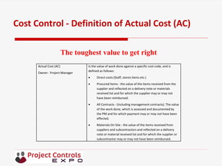 Session B2 - Project Cost Control | PPT