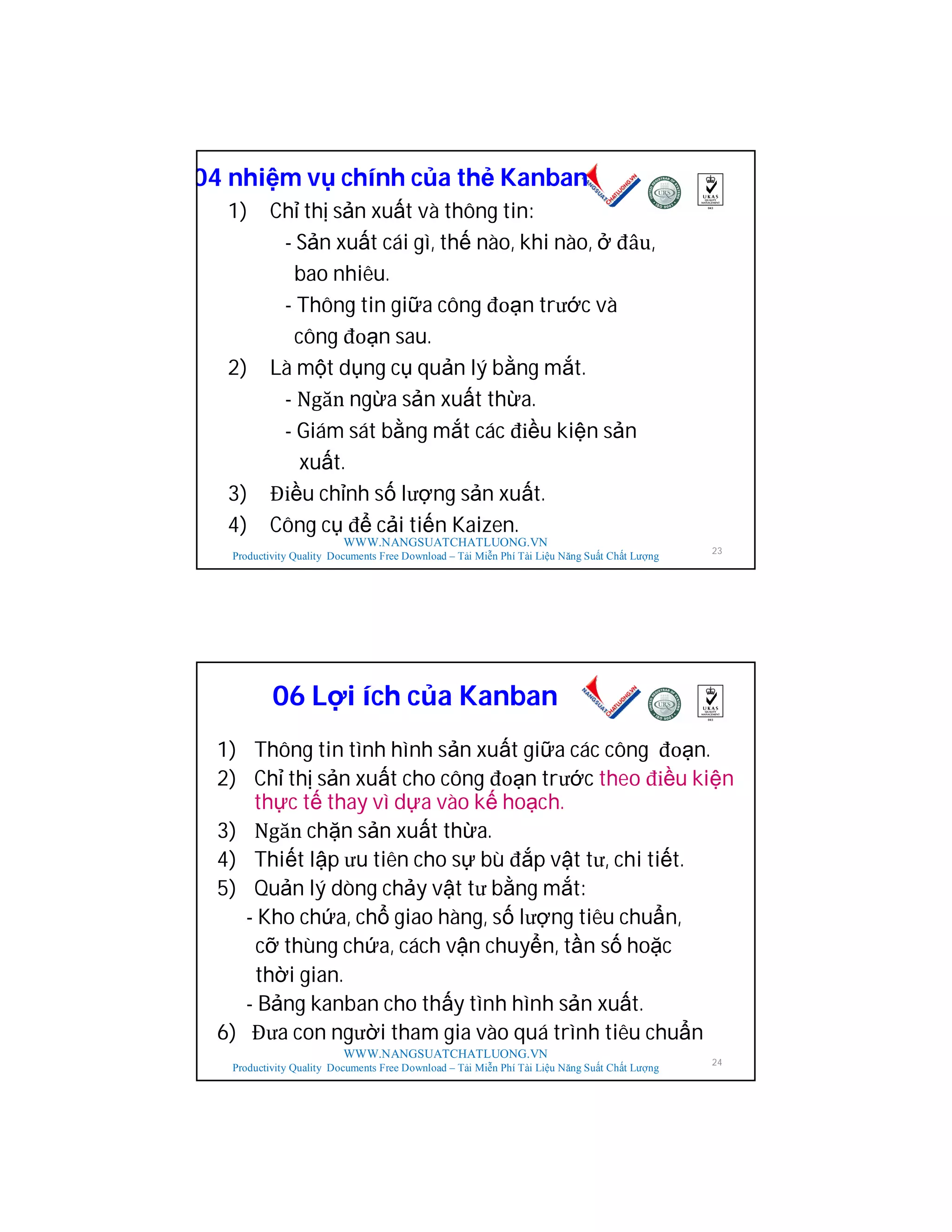 Hệ thống kéo và Kanban | PDF