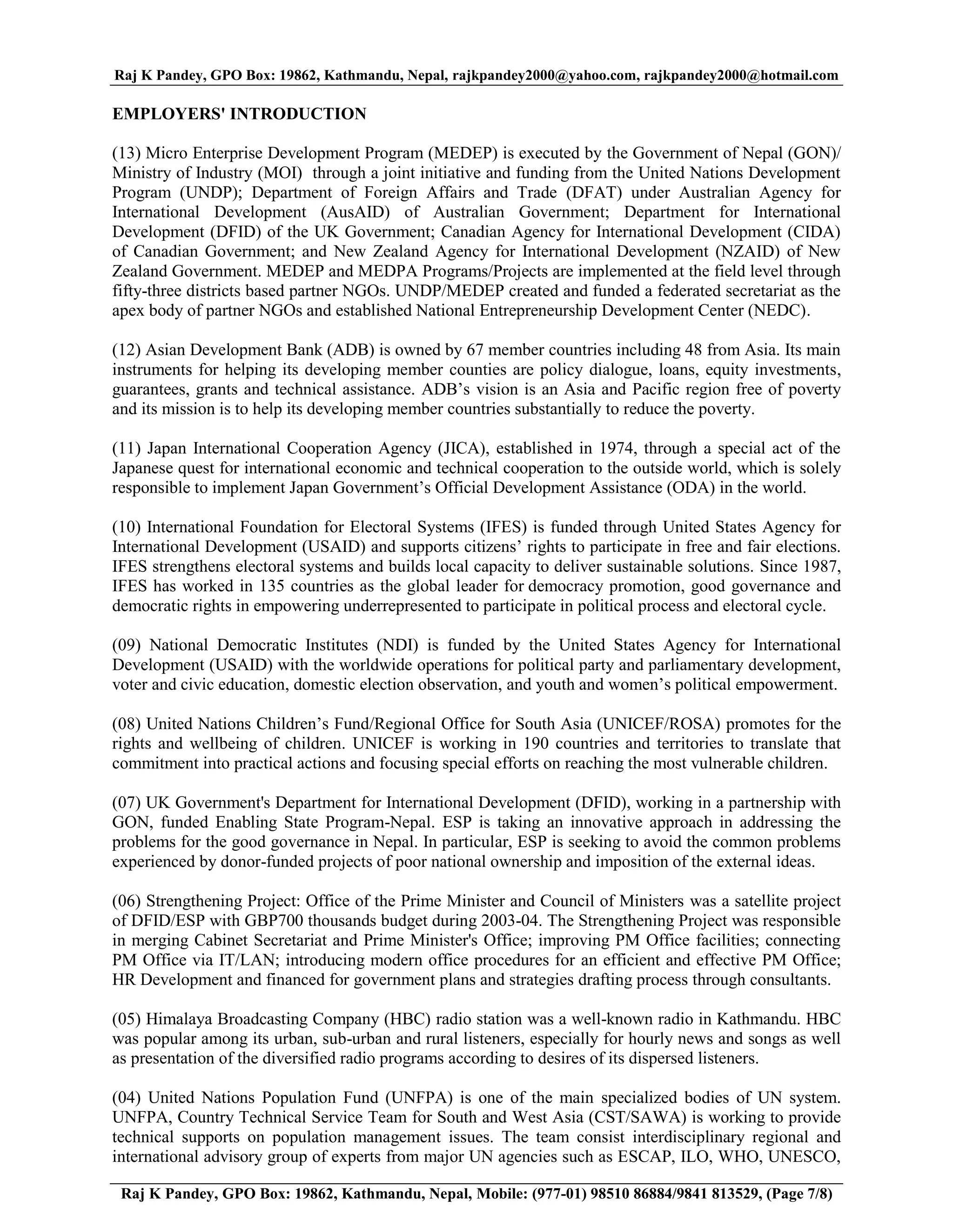 B2 my bio-data as of 2015 - raj k pandey | PDF