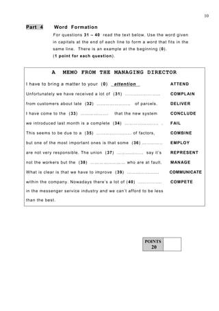 B2 sample with keys | PDF