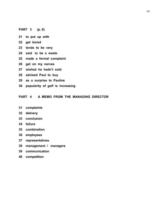 B2 sample with keys | PDF