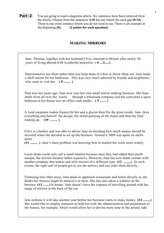 B2 sample with keys | PDF