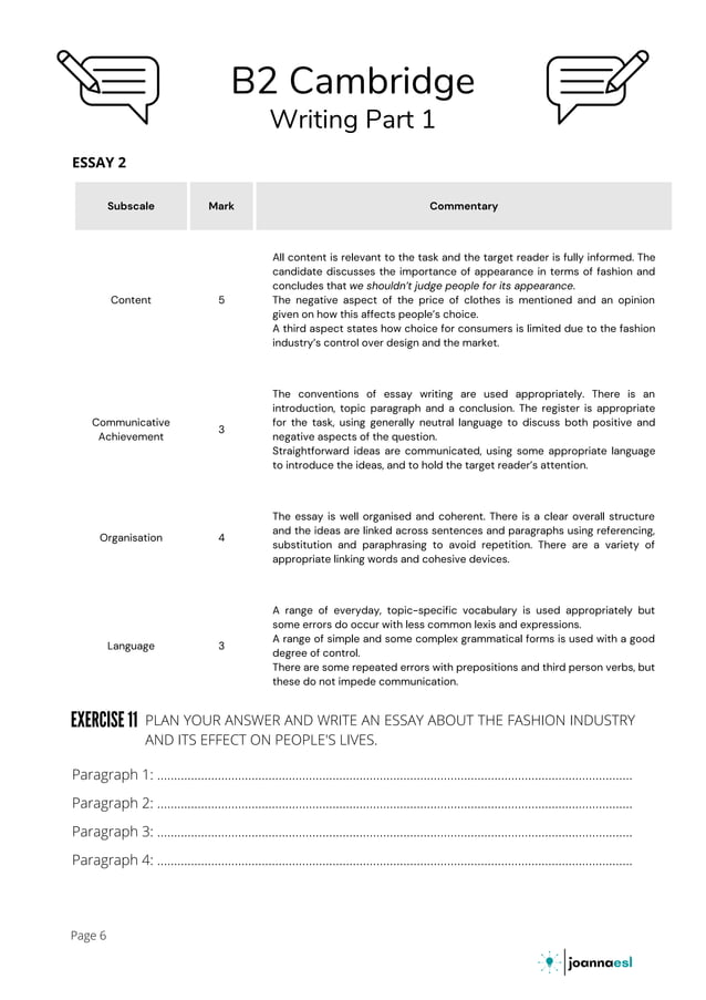 b2-writing-part-1-fashion-worksheet (2).pdf | Apparel Industry | Industries