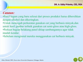 Struktur dan Konstruksi I : Mengenal Dinding Logam (Seng) | PPTX