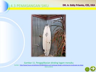 Struktur dan Konstruksi I : Mengenal Dinding Logam (Seng) | PPTX