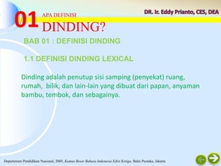 Struktur dan Konstruksi I : Mengenal Dinding Logam (Seng) | PPTX