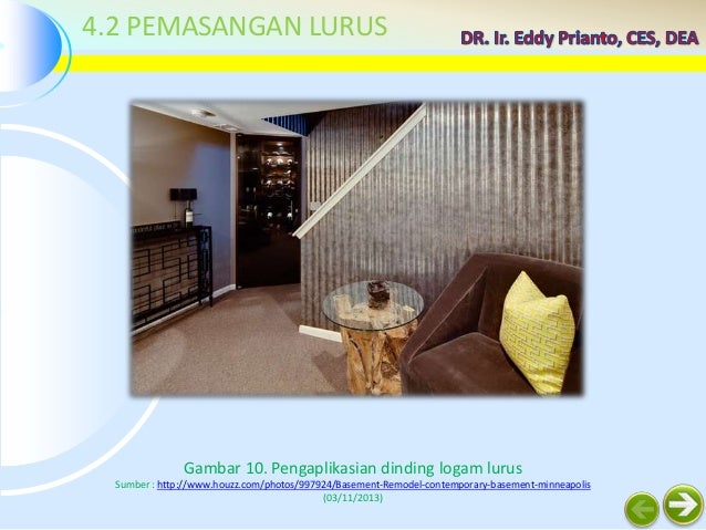 Struktur dan Konstruksi I : Mengenal Dinding Logam (Seng)