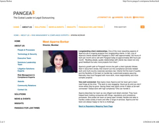 Aparna Borkar - Pangea3 Website Bio | PPT