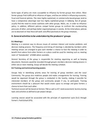 Final draft of Producer Group guideline 2013 | DOCX