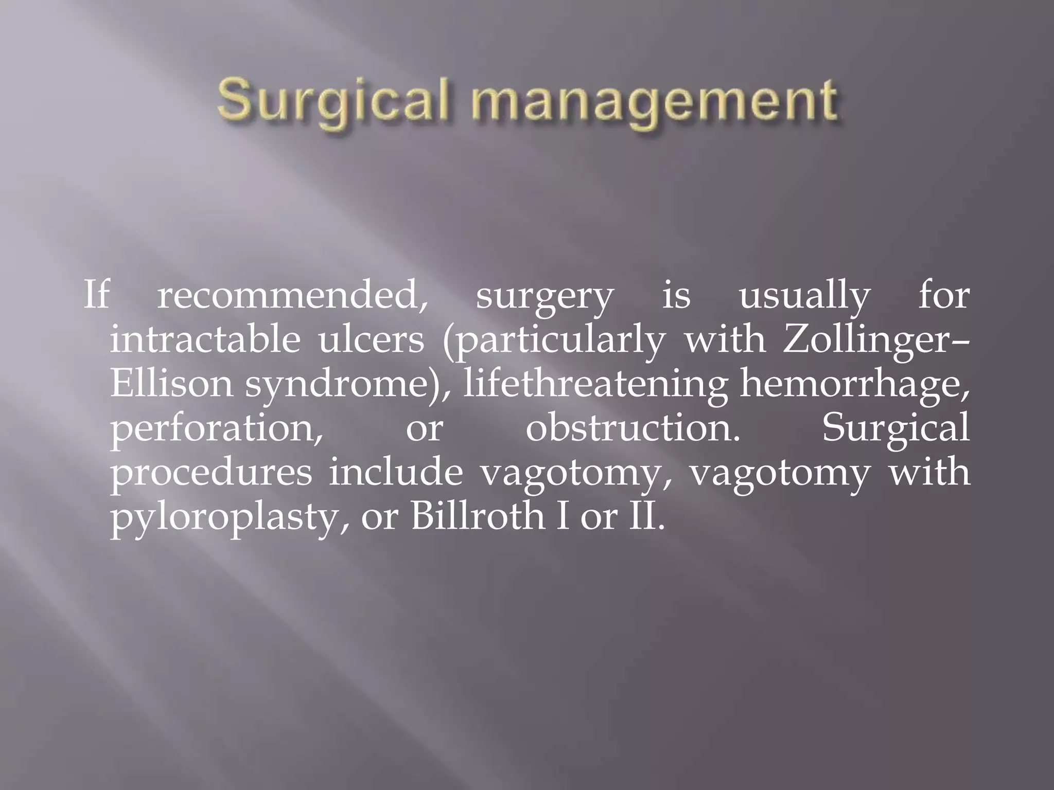 duodenal ulcer Presentation | PPTX