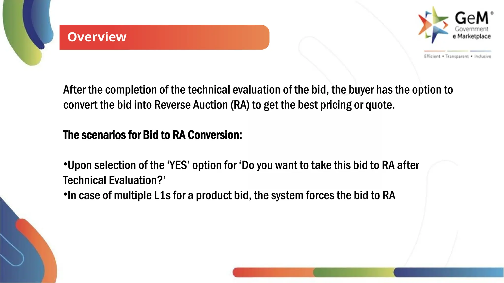 B20 Converting Bid to RA gem portals gem | PPTX