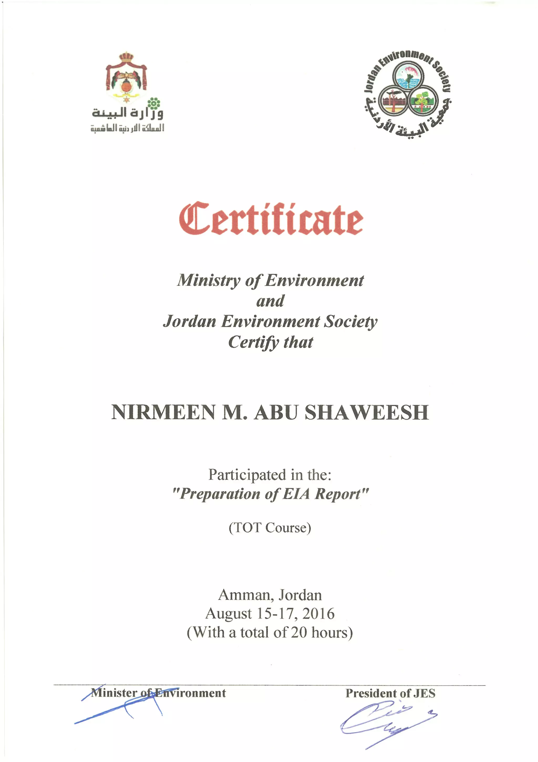 Preperation of EIA Report | PDF