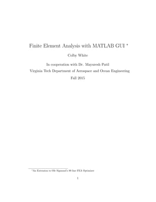Finite_Element_Analysis_with_MATLAB_GUI | PDF