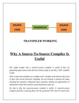 Source-to-Source Compiler | PDF