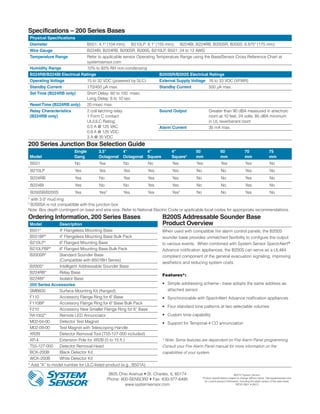 System Sensor B210LP Data Sheet | PDF | Home Appliances | Home & Garden