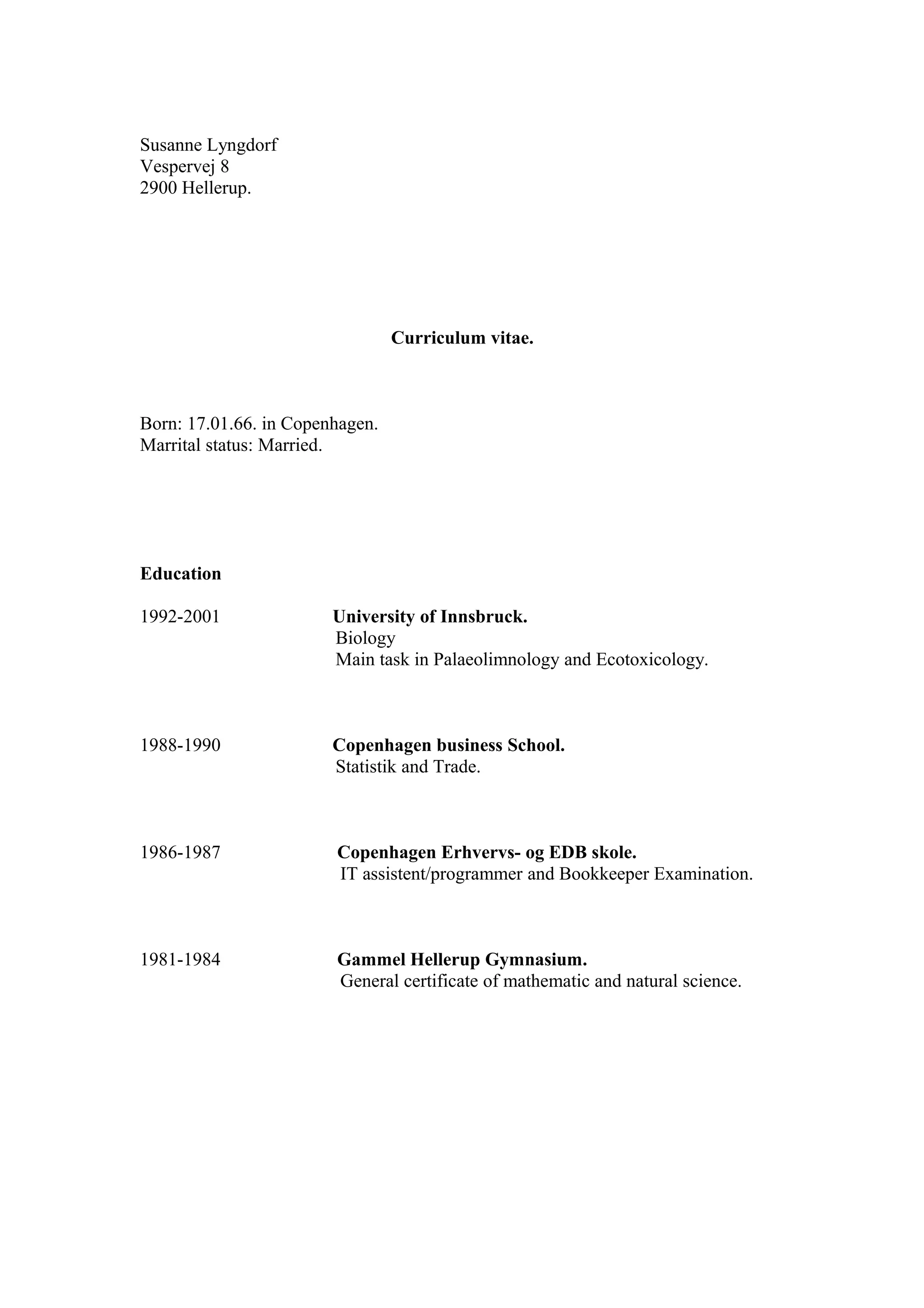 CV engelsk 2015 | DOC