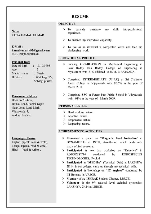 kamal resume edited | DOCX