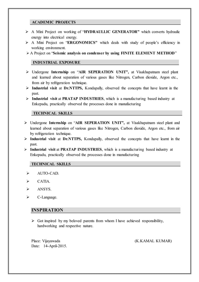 kamal resume edited | DOCX