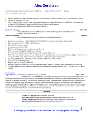 G Alex Gerritsen Resume 02152016 | PDF