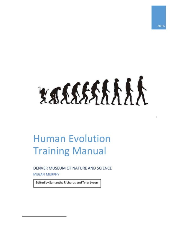 Human Evolution Training Manual- Final | DOCX | Geology | Science