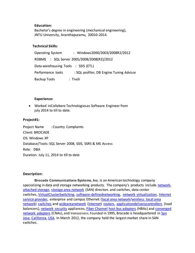 Resume | DOCX | Databases | Computer Software and Applications