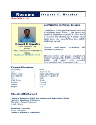 MY CV STEWART N. | PDF