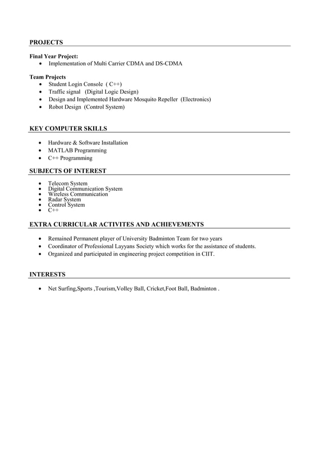 Waqas qasim New Cv | PDF