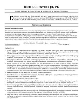 Rick Guenther Jr Resume | PDF