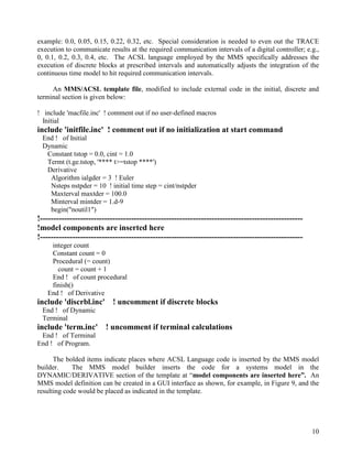 External Interface to SIMULINK | PDF
