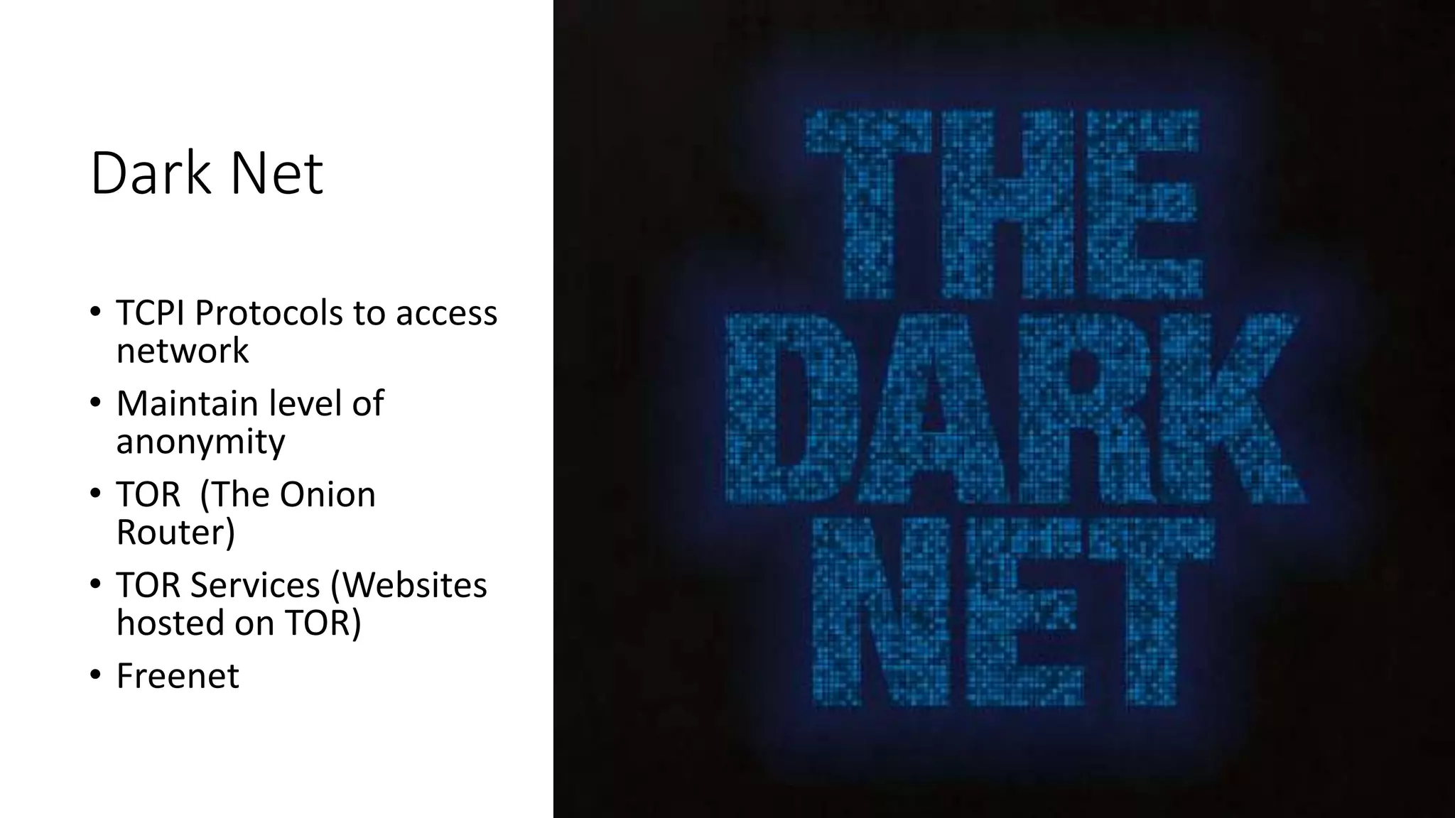 Cybersecurity and the DarkNet | PPTX | Computer Networking | Computing