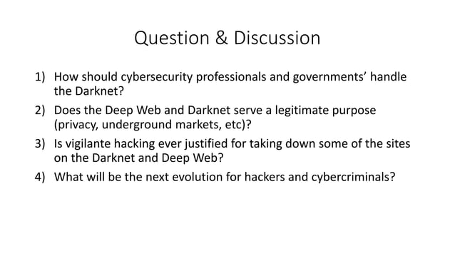 Cybersecurity and the DarkNet | PPTX | Computer Networking | Computing