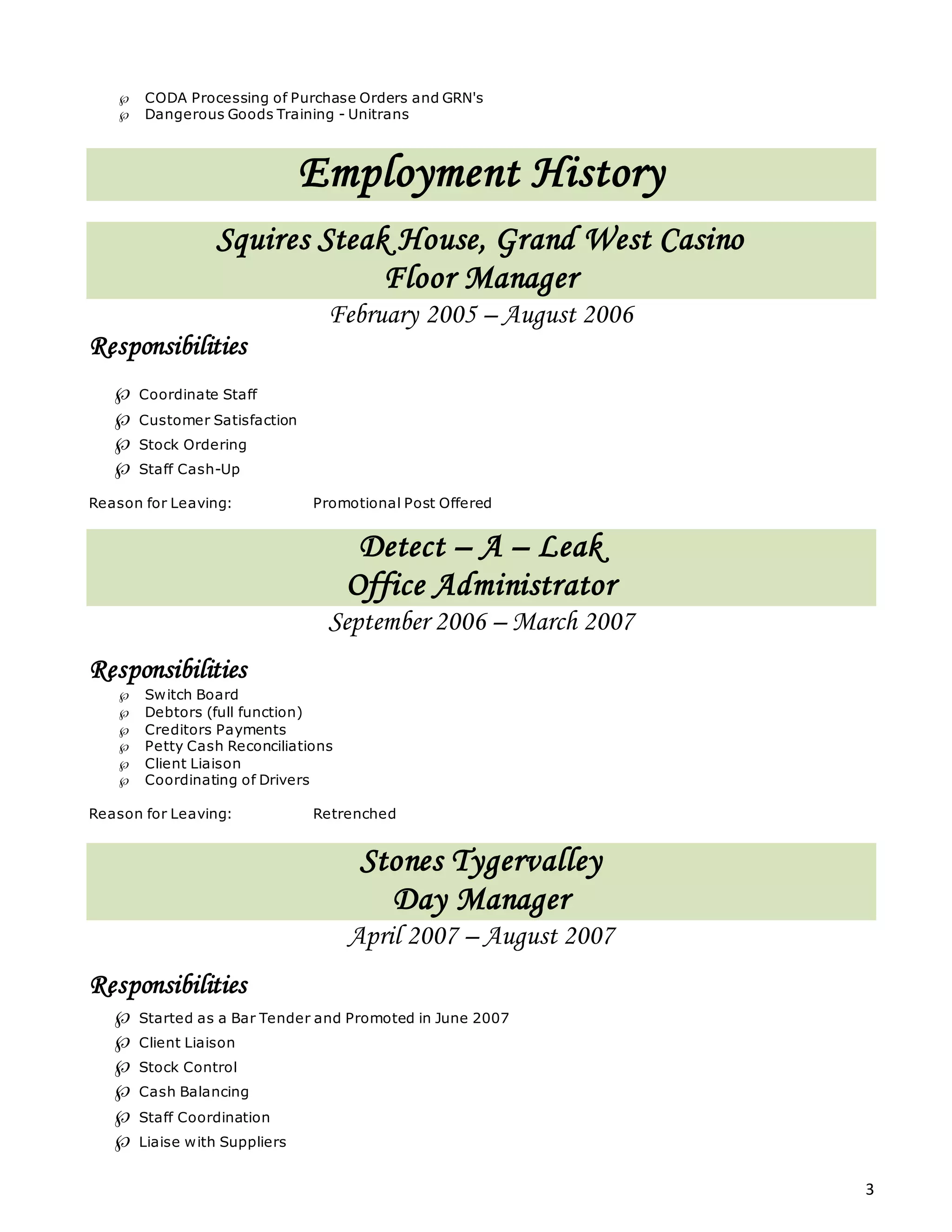 CV - Roxanne JAN2013 | DOCX