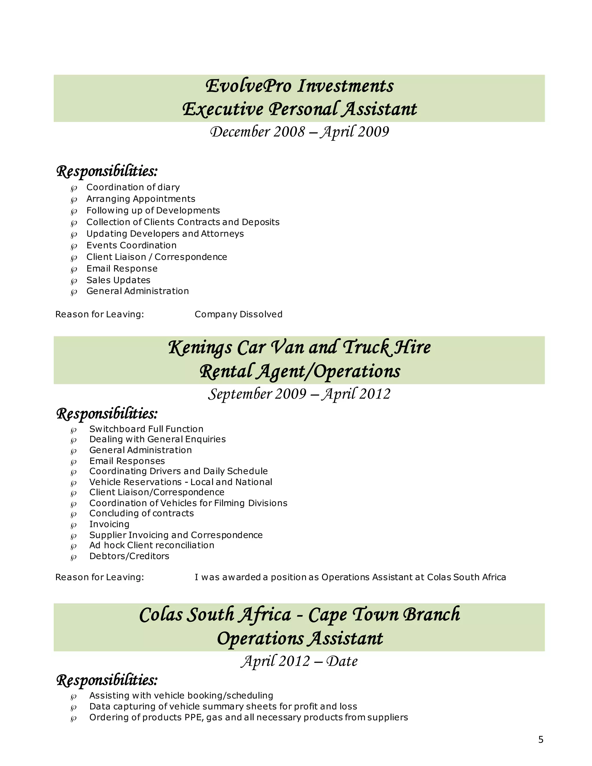 CV - Roxanne JAN2013 | DOCX