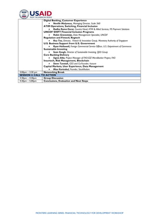 B22: USAID RegTech Programme | PDF