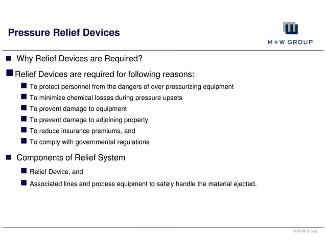 Pressure Relief Devices_Presenation | PDF | First Aid | Injuries