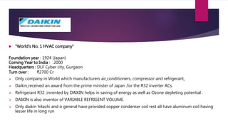 HVAC industry in India | PPTX