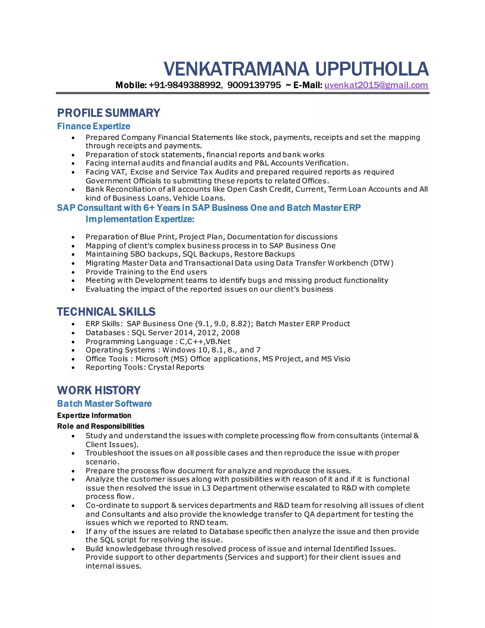 UV_SAP | DOCX | Databases | Computer Software and Applications