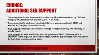SEN CHANGES | PPTX